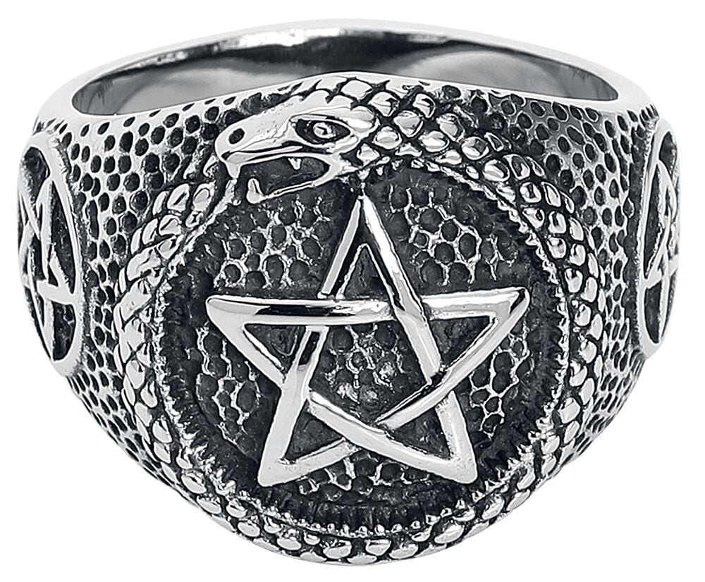 Snake Pentagram | etNox hard and heavy Anello | EMP