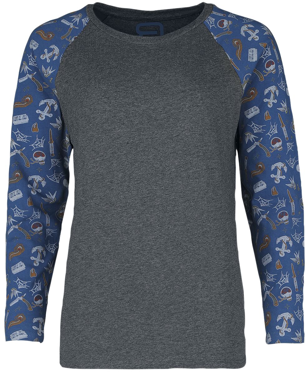 Raglan long-sleeved top with old-school motifs | RED by EMP Maglia ...