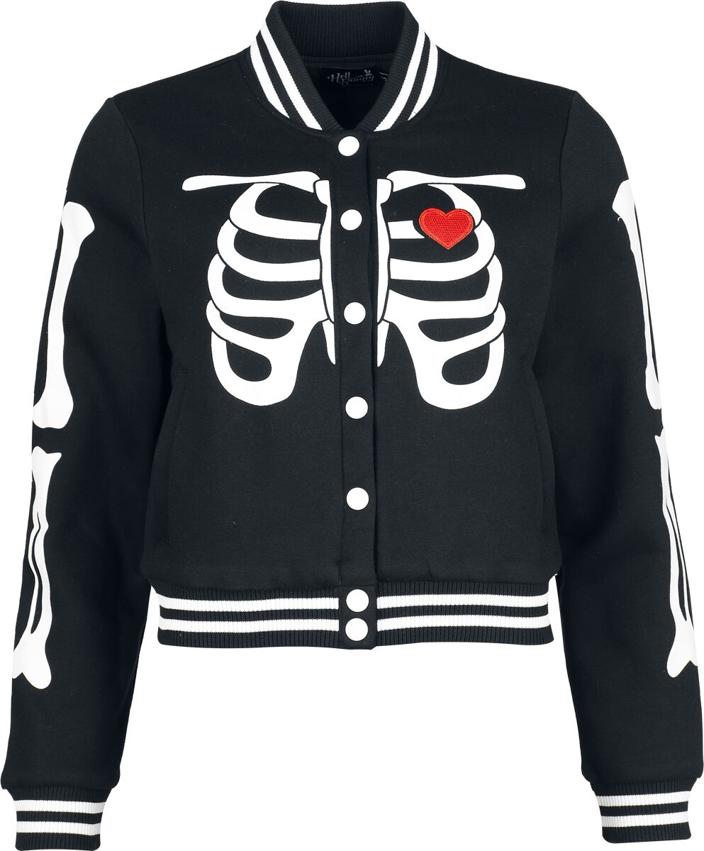 Skeleton Jacket | Hell Bunny Giacca in stile College | EMP